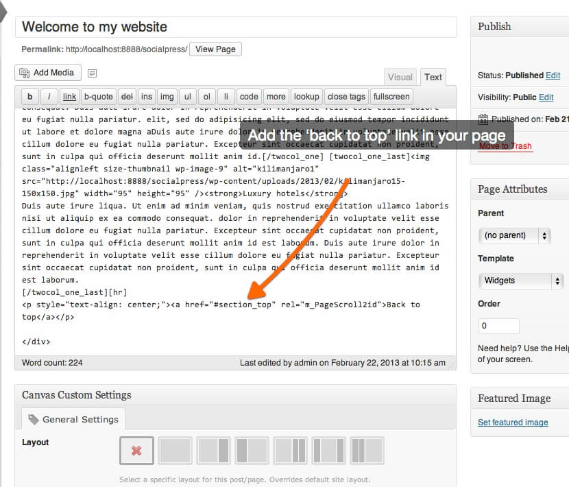 Video tutorial: How to create a single page WordPress website
