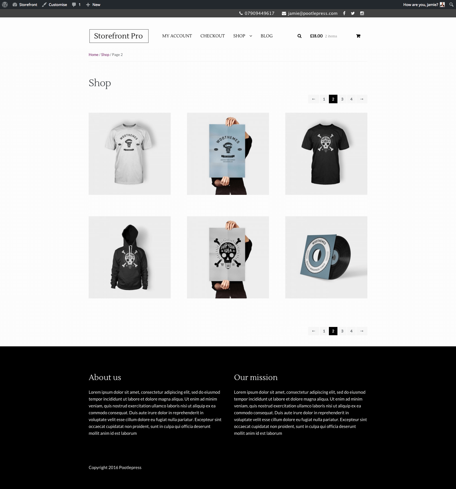 Storefront Pro - easily customize WooThemes Storefront