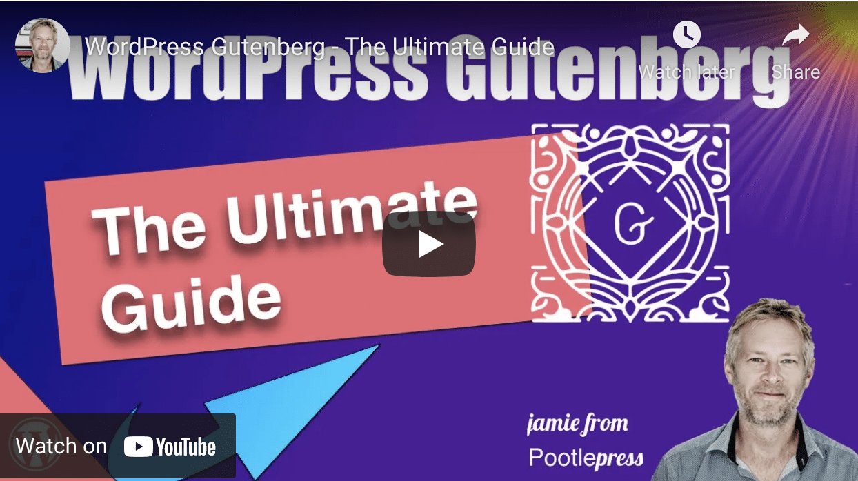Free WordPress Gutenberg Block Editor tutorials